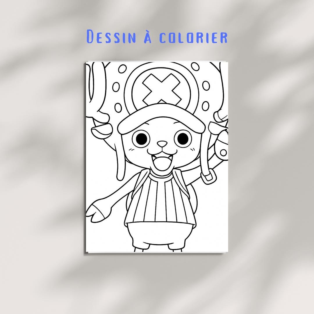 Tony Tony Chopper One Piece Coloring Pages to Print | Manga Coloring ...