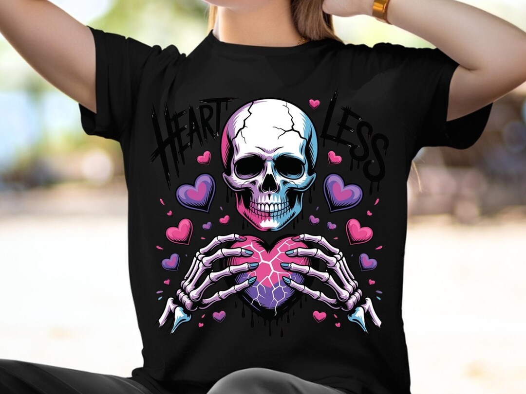 Heartless Skeleton Broken Heart PNG, Antivalentines Day T-shirt SVG ...