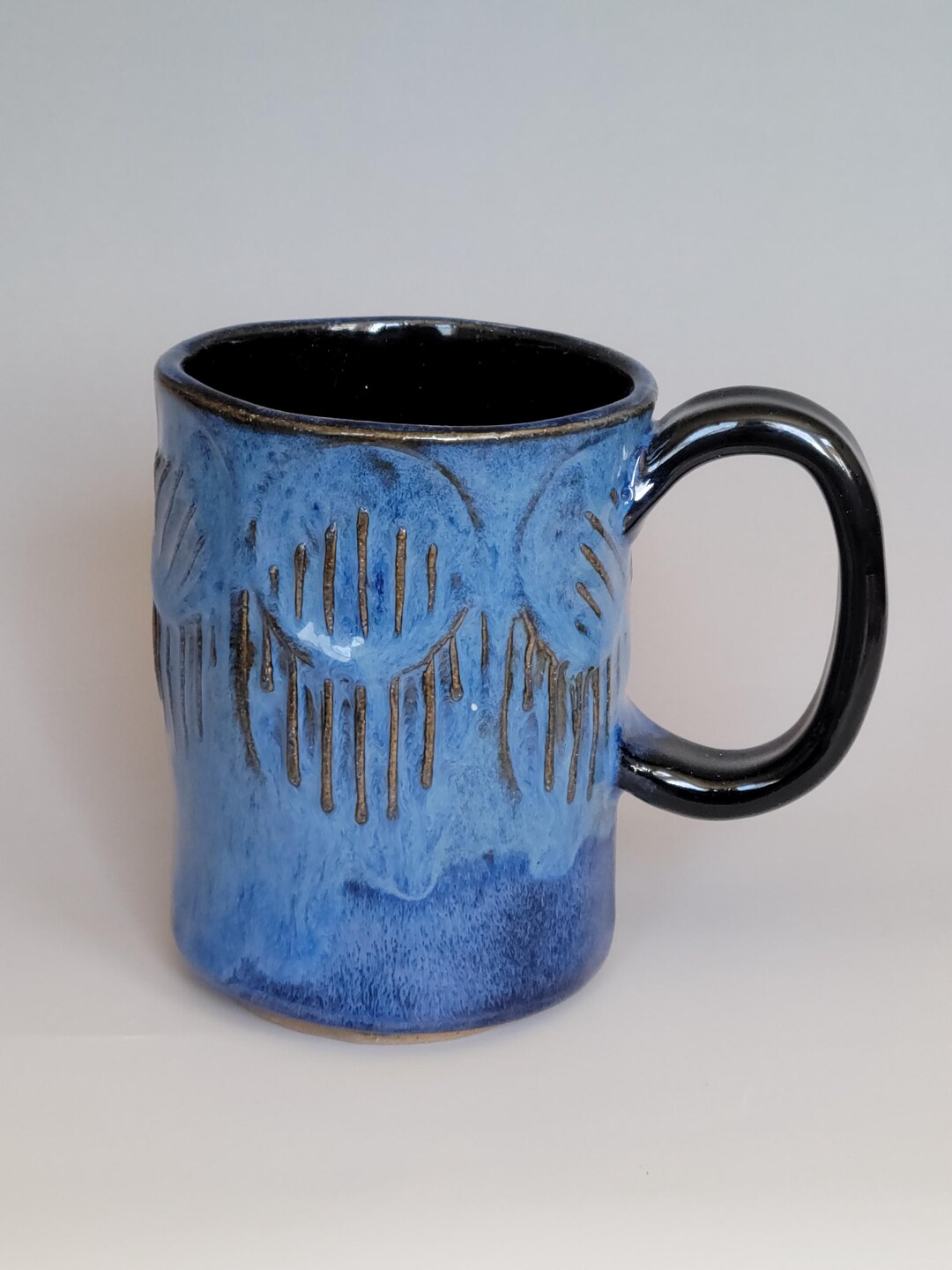 Time Dial Mug - Handmade Ceramic Stoneware Handled Mug With Organic ...