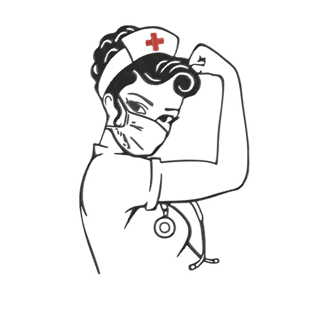 Medicine Woman Embroidery Design, Medical Girl Power Machine Embroidery ...