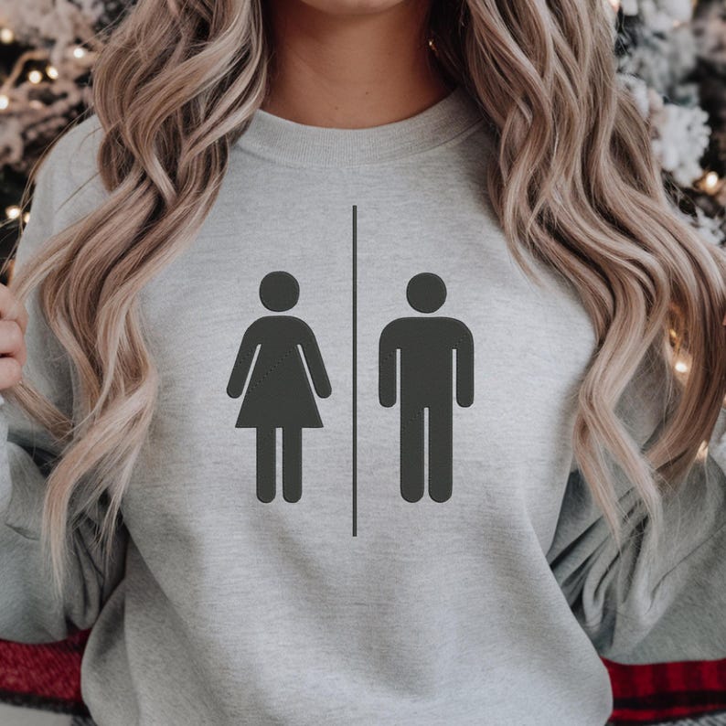 WC Embroidery Design, Toilet Symbol Man and Woman Machine Embroidery ...