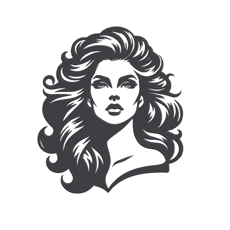 Hairdresser Embroidery Design Kit, 10 Hair Stylist Machine Embroidery ...