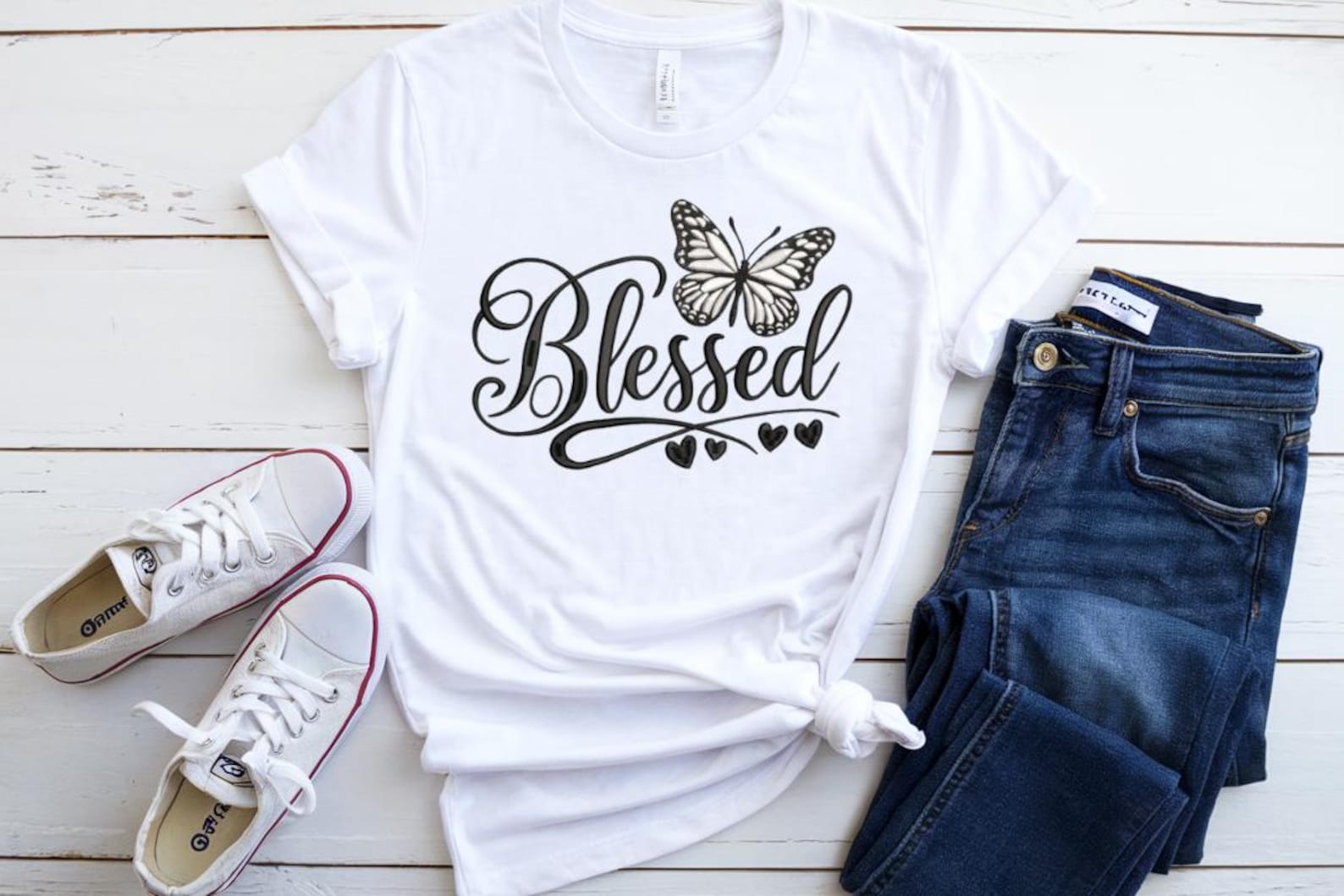 Blessed Embroidery Design,butterfly Blessed Machine Embroidery Design ...