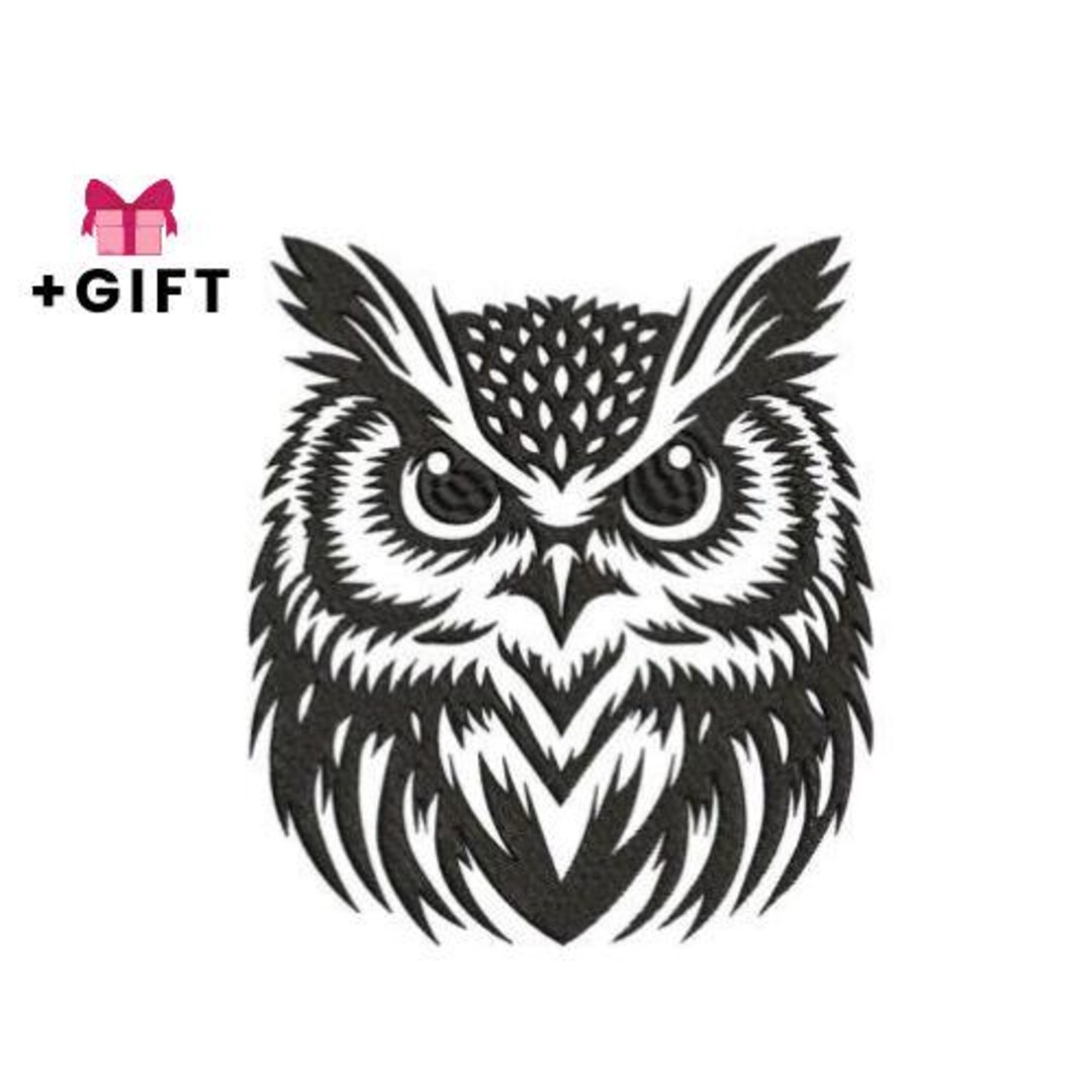 Owl Embroidery Design, Owls Machine Embroidery Design, Beautiful Fierce ...