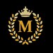 M Monogram Embroidery Design, Letter M With Royal Wreath Machine ...