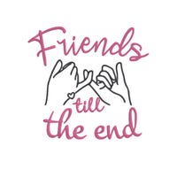 Friendship Quotes Embroidery Designs Bundle - 6 Designs, Friends ...