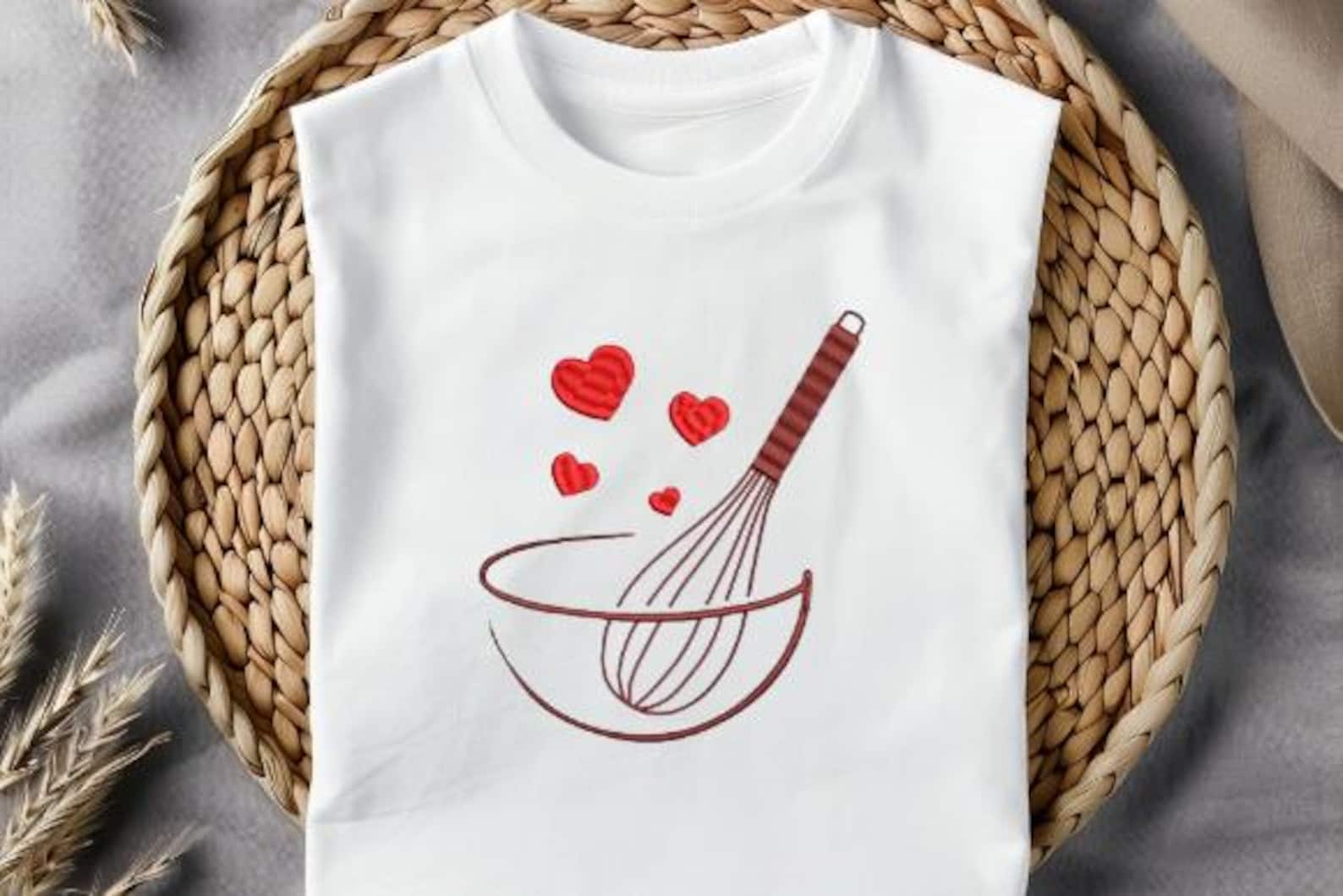 Kitchen Embroidery Design, Baked With Love Machine Embroidery Design ...