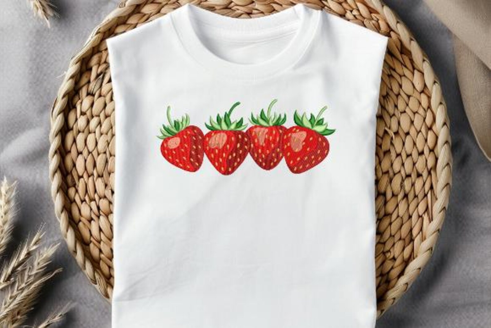 Berry Embroidery Design, Strawberry Fruit Machine Embroidery Design ...