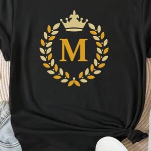M Monogram Embroidery Design, Letter M With Royal Wreath Machine ...