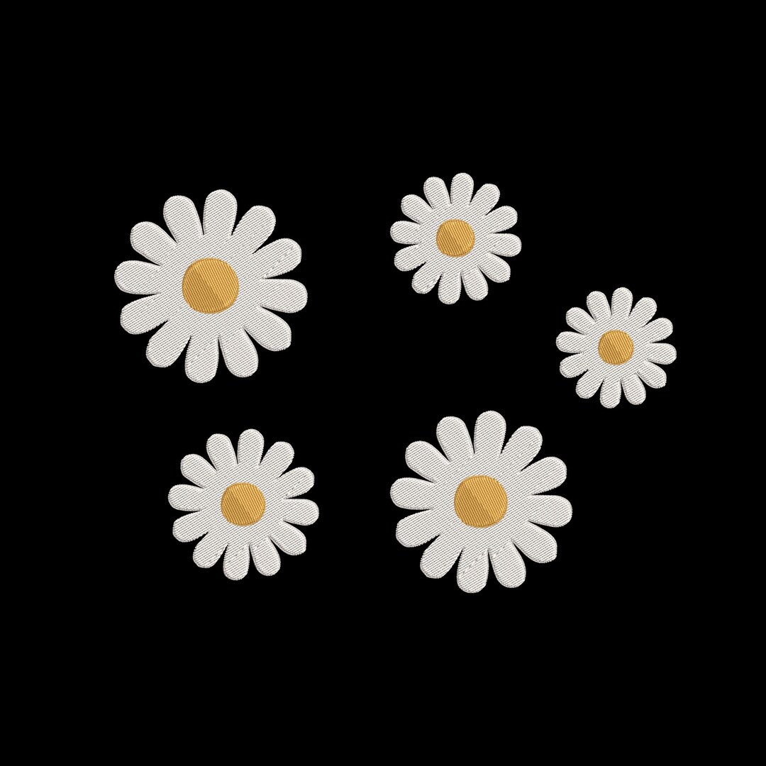 Daisies Embroidery Design, Daisy Blooms, Flowers Machine Embroidery ...