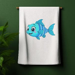 Cartoon Embroidery Design, Funny Fish Machine Embroidery Design, Cute ...