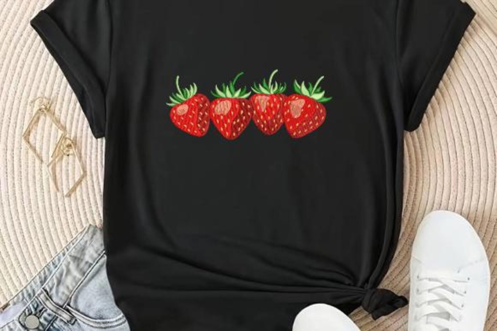 Berry Embroidery Design, Strawberry Fruit Machine Embroidery Design ...