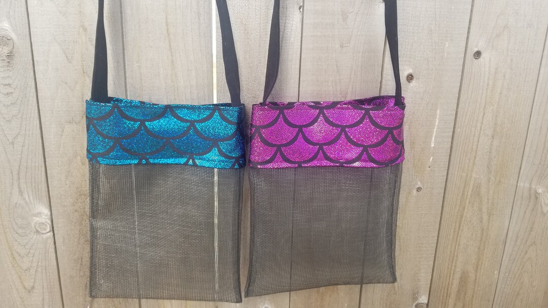 Mermaid Beachcomber Bag, Shell Collecting Bag - Etsy