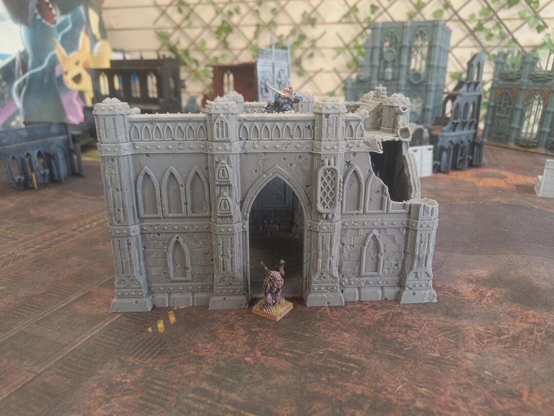 Domina Pattern Ruined Building 3 - PLA Sci-fi or Dystopian Scenery or ...