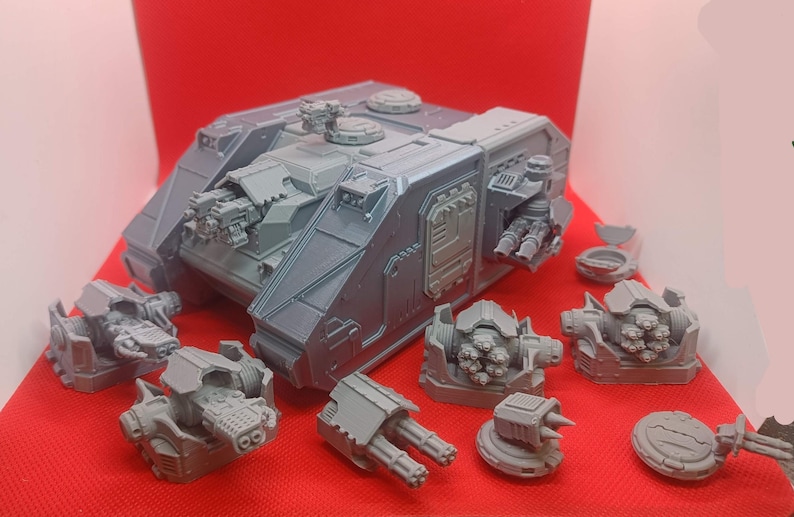 Heavy Transport ASV Starguard Legion- 3D Printed PLA Sci-fi Miniature ...