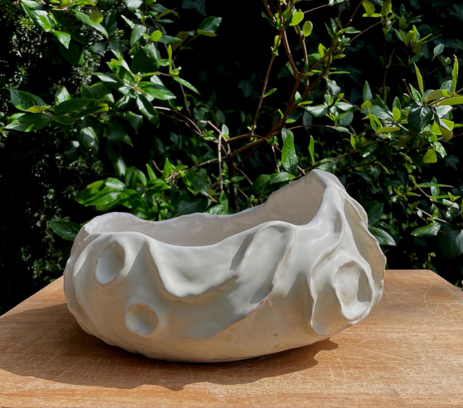 Large Ceramic Bowl: Unique Sculptural, Handcrafted Centerpiece - Etsy