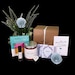 Self Care Grief Sympathy Gift Hamper | Hug in a Box | Peace Candle Blue ...