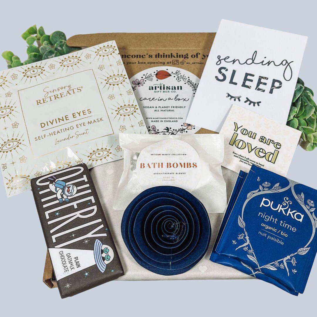 Letterbox Gift | Mini Care Package | Spa Night Blue - Etsy