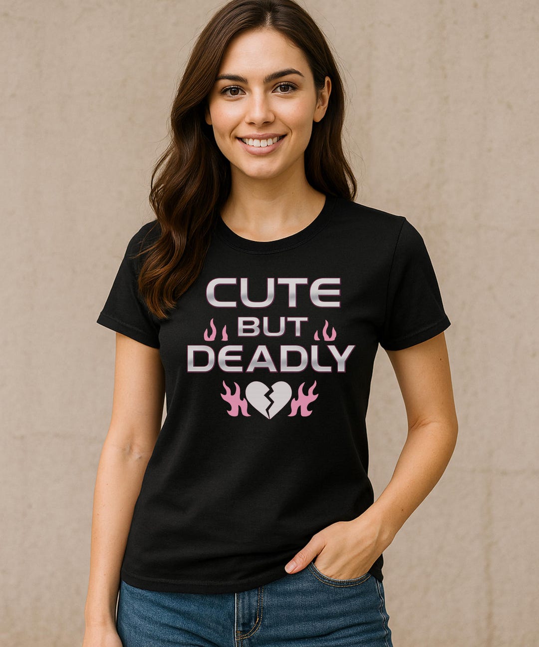 Y2K Cyber Cloth T-shirt CUTE BUT DEADLY, 2k Clothing, Y2k Baby Tee, Y2k ...