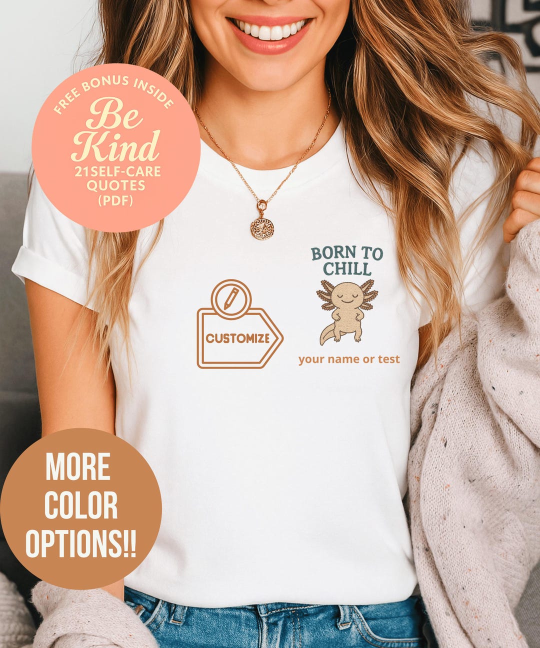 Born to Chill Axolotl Shirt, Axolotl Gift, Funny Axolotl Shirt, Axolotl ...