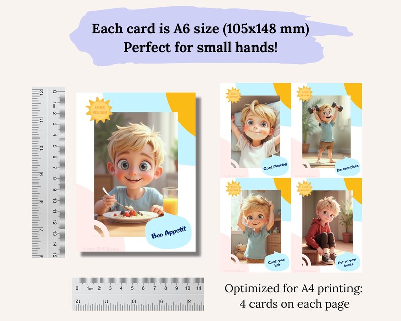 Personalised Morning Routine Cards · Blonde Boy Character · School ...