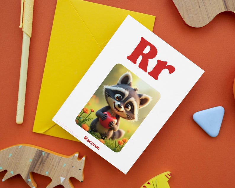 CUTE ANIMAL Alphabet Flashcards · ABC Cards for Toddlers and Preschool ...