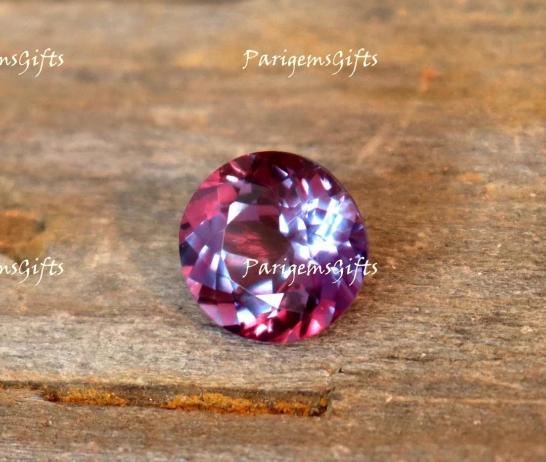 5 Ct Certified Color Change Alexandrite Handmade Trending Stones Round ...