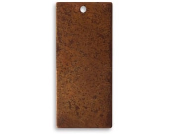 Vintaj Antiqued Copper Rectangle Metal Stamping Blank One Loop - Etsy
