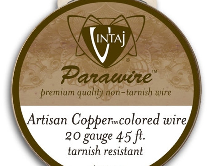 20g ANTIQUED COPPER Wire Vintaj "artisan Copper" Parawire Non-tarnish ...