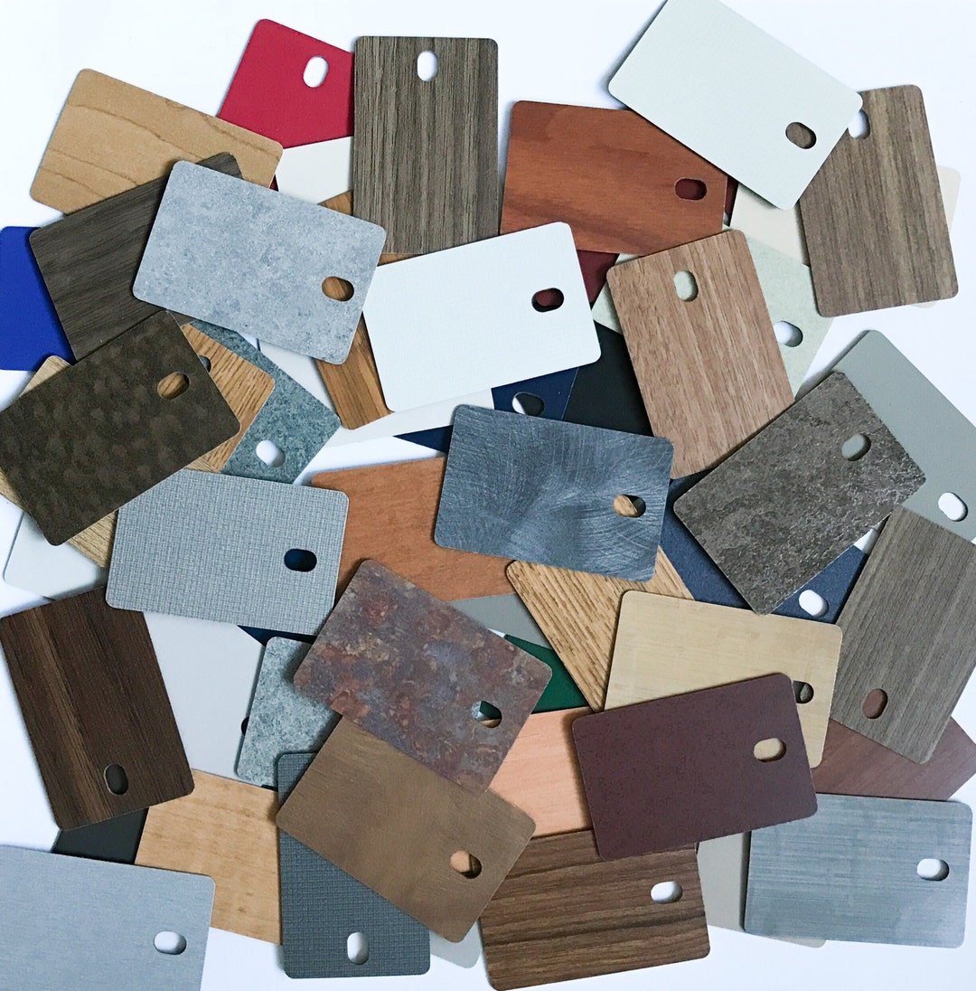 Laminate Samples Tiles Recycle for Jewelry, Wedding Table Numbers ...