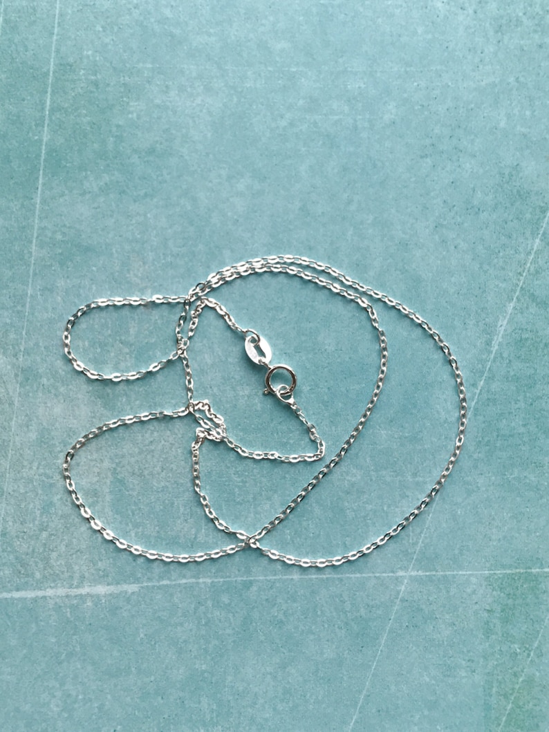 Sterling Silver Finished Neck Chain 18 Inch 18 Cable - Etsy