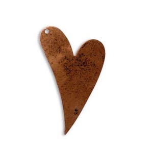 Vintaj Copper Artisan Heart Blank Antiqued Copper Folkart Heart ...