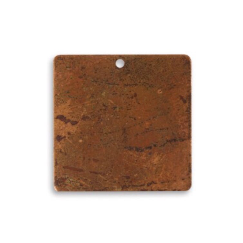 Large Vintaj Antiqued Copper Square Metal Stamping Blank Tag | Etsy