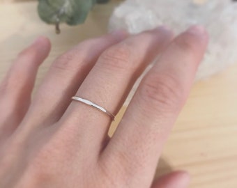 Thin Silver Ring - Etsy