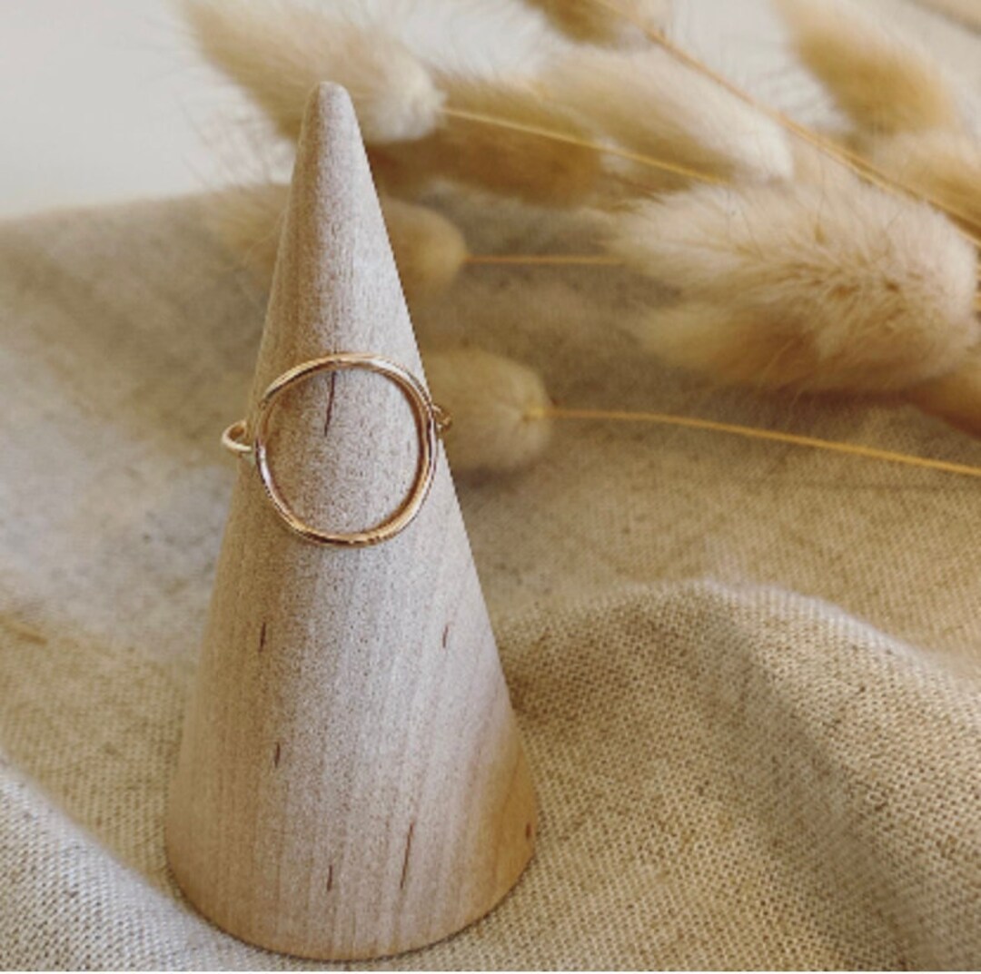 Minimalist Open Circle Ring 14k Gold Filled Geometric Ring, Dainty ...