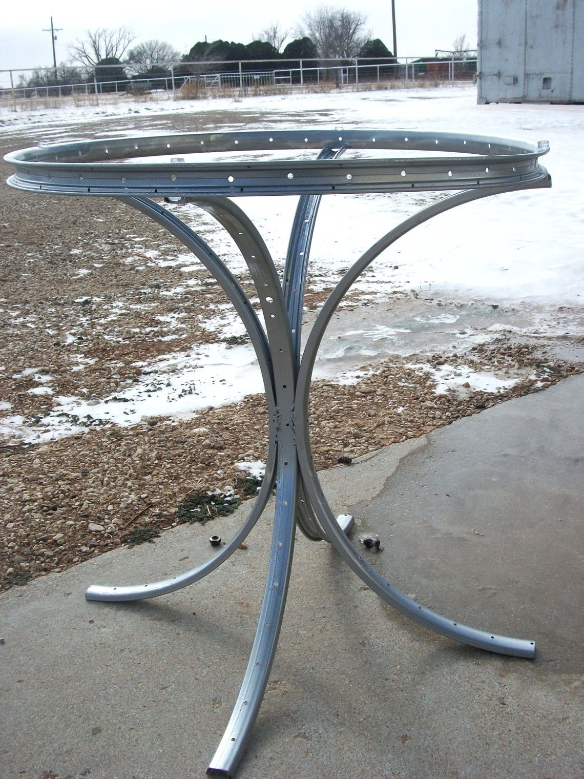 Reinvent the Wheel Side Table... Choose Your Design - Etsy