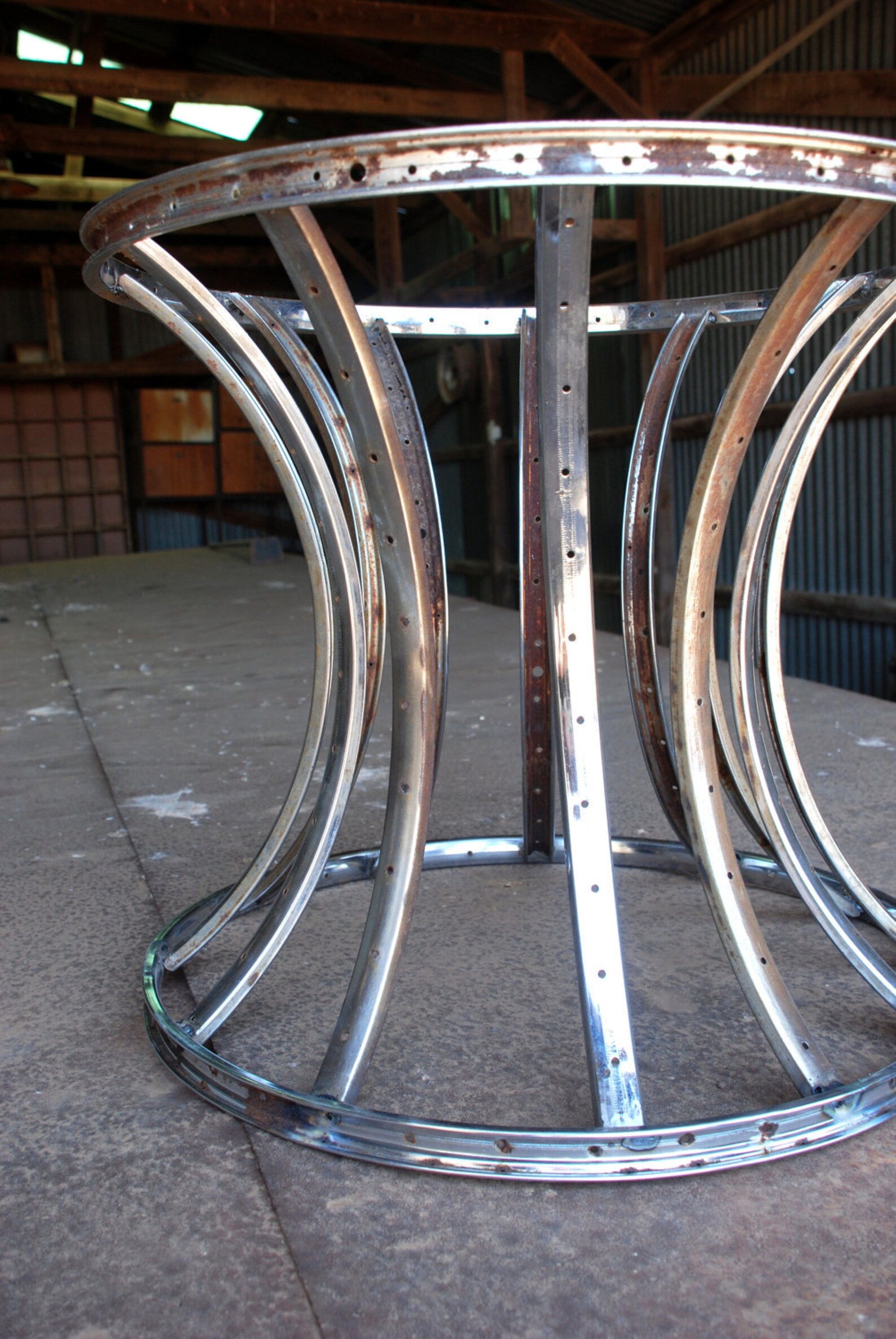 Custom Order Recycled Bike Table... Choose Your Design - Etsy