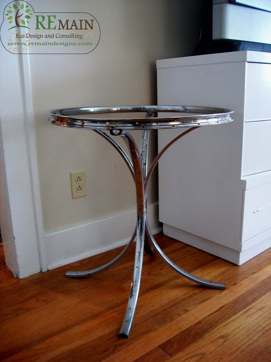 Reinvent the Wheel Side Table... Choose Your Design - Etsy