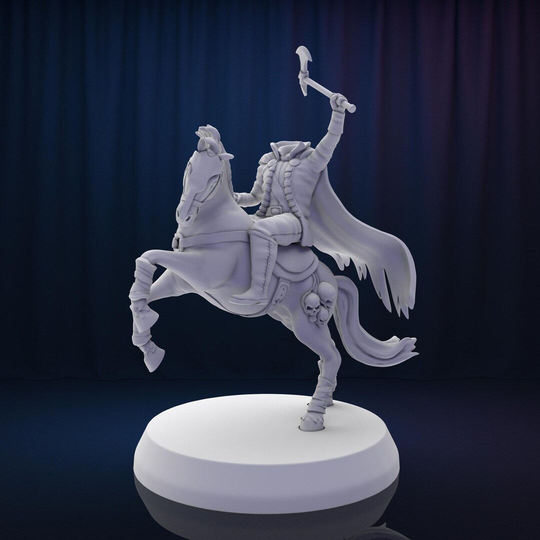 Headless Horseman STL | Sleepy Hollow Rider 3D Print Model for Resin ...