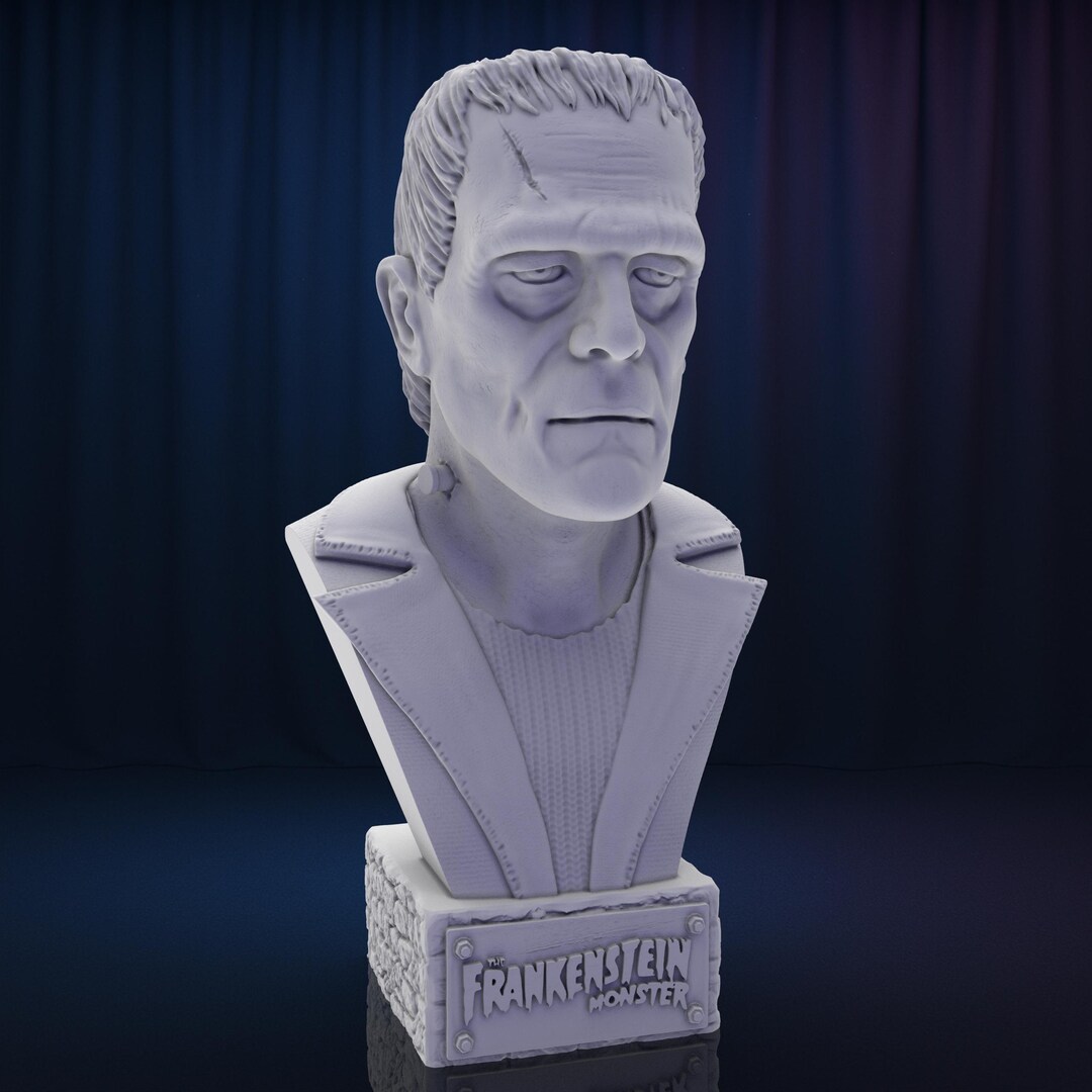 Frankenstein Bust STL | Classic Monster Horror Print Model ...