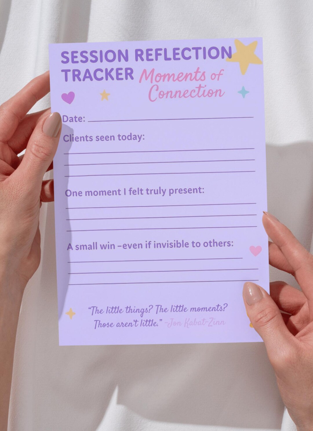 Therapist Session Reflection Tracker - Etsy