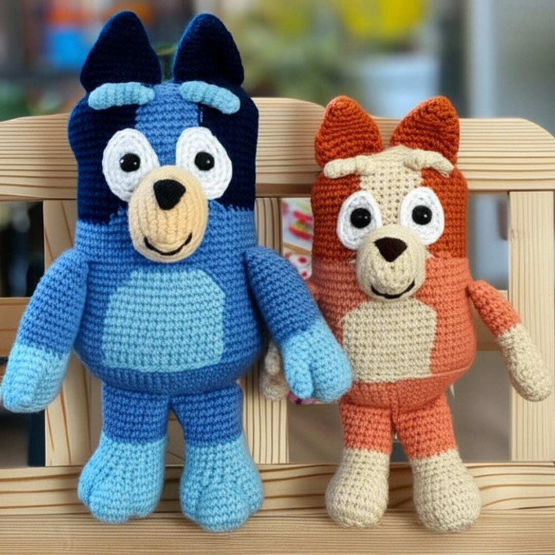 Bluey Crochet Pattern | Crochet Bluey and Bingo | Bluey Crochet Pattern ...