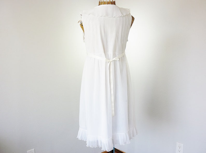 Evette Peignoir Set Bridal White 60s Robe Nightgown Set New - Etsy
