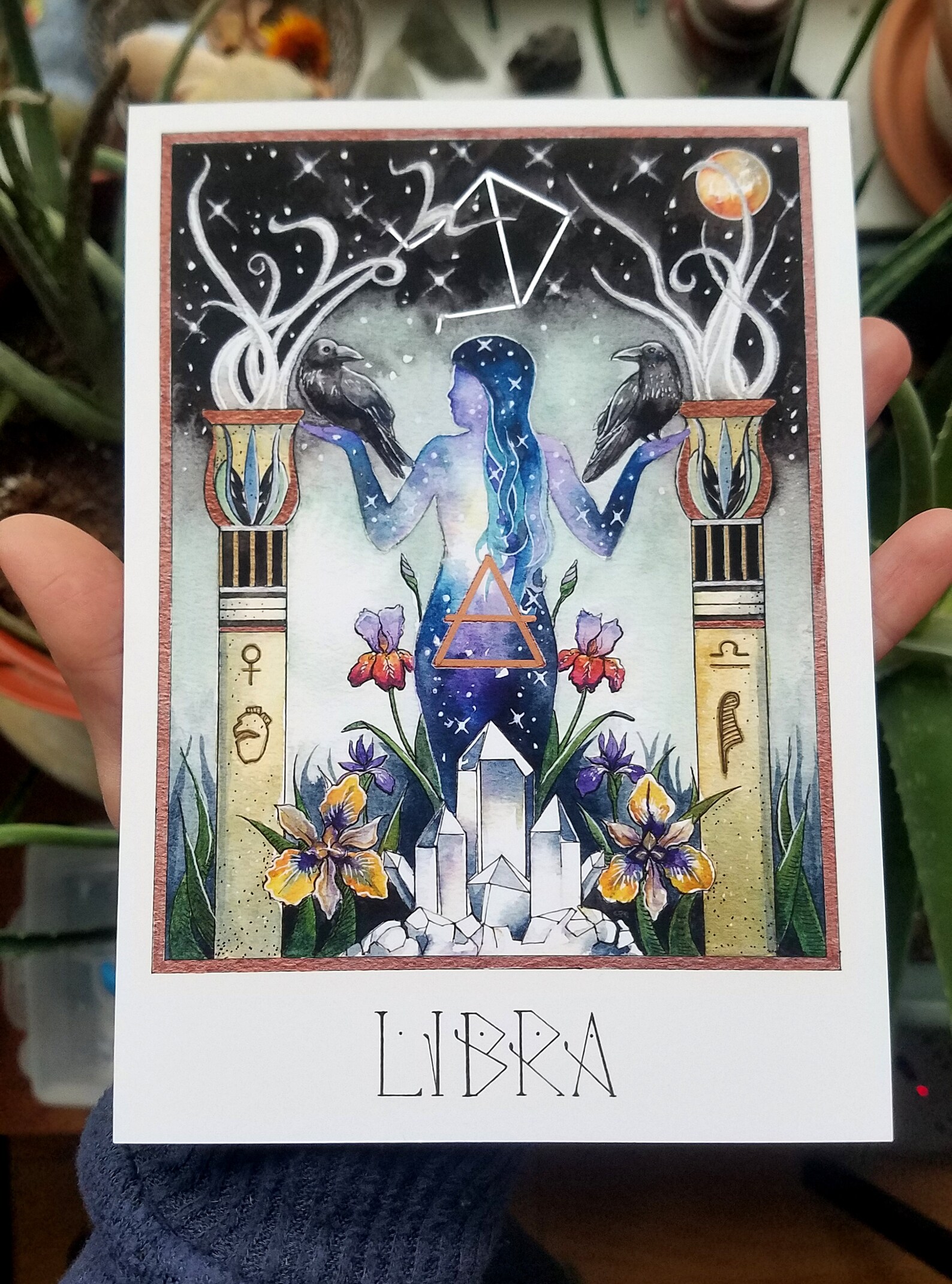 LIBRA Celestial Egyptian Zodiac Series | Etsy