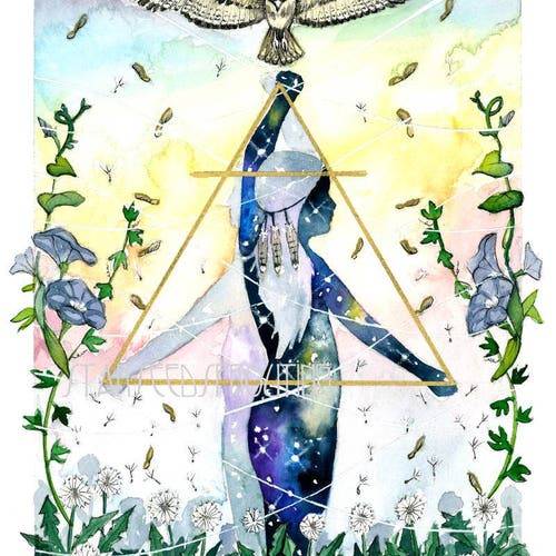 Elemental Spirit Art: EARTH Archival Quality Print 5x7 8x10 - Etsy