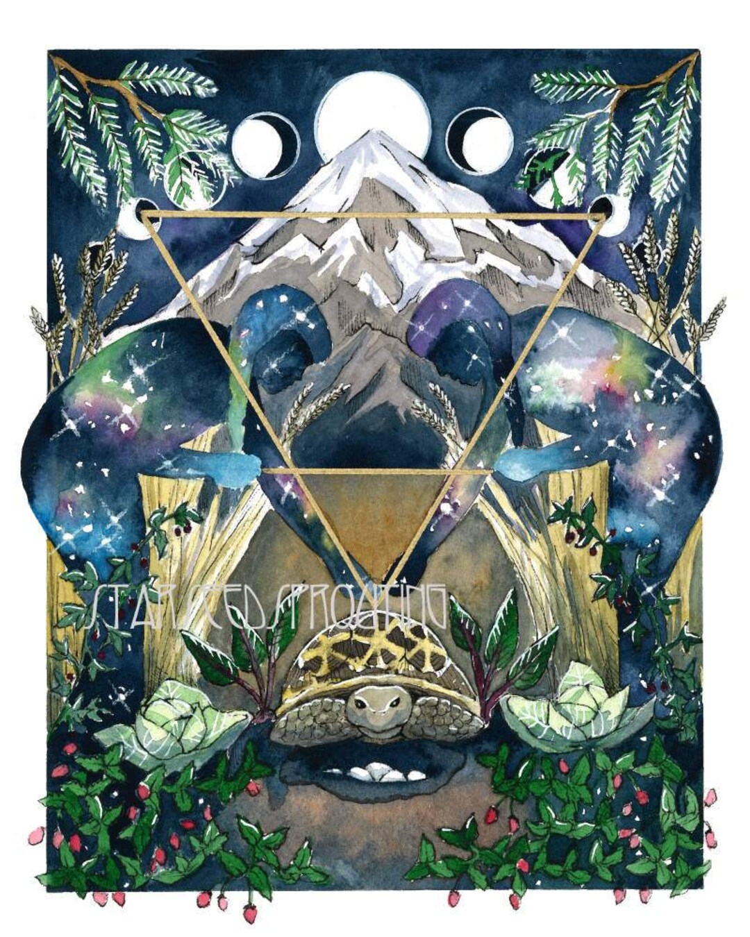 Elemental Spirit Art: EARTH Archival Quality Print (5x7, 8x10, 11x14 ...