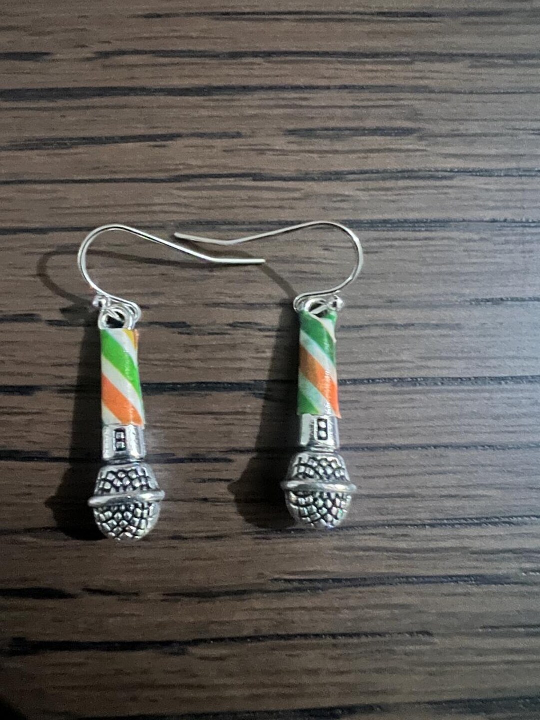Earrings Niall Mini Mics With Irish Flag Colors Lovers Tour - Etsy