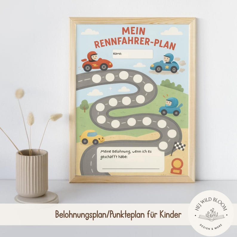 Printable Reward Chart for Kids – Points Plan, Token Plan – Printable ...