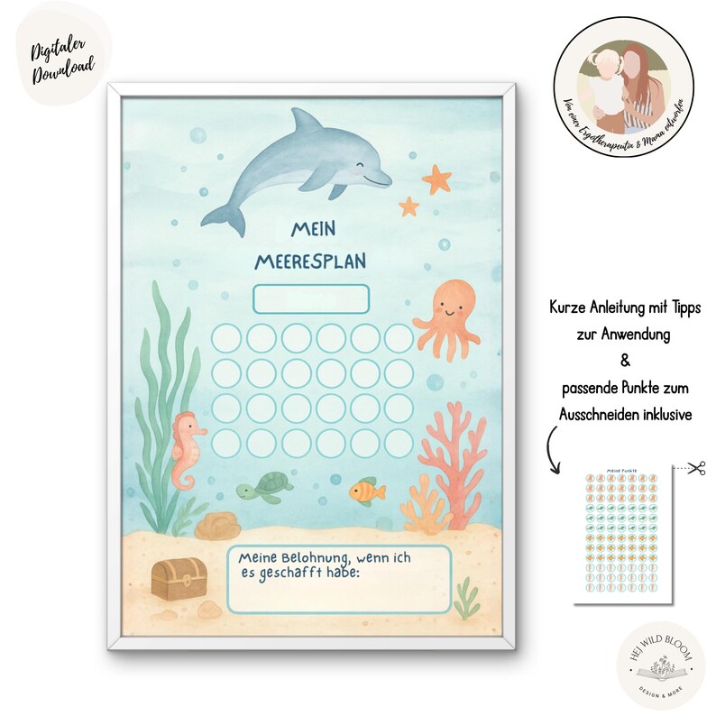 Printable Reward Chart for Kids – Points Plan, Token Plan – Printable ...