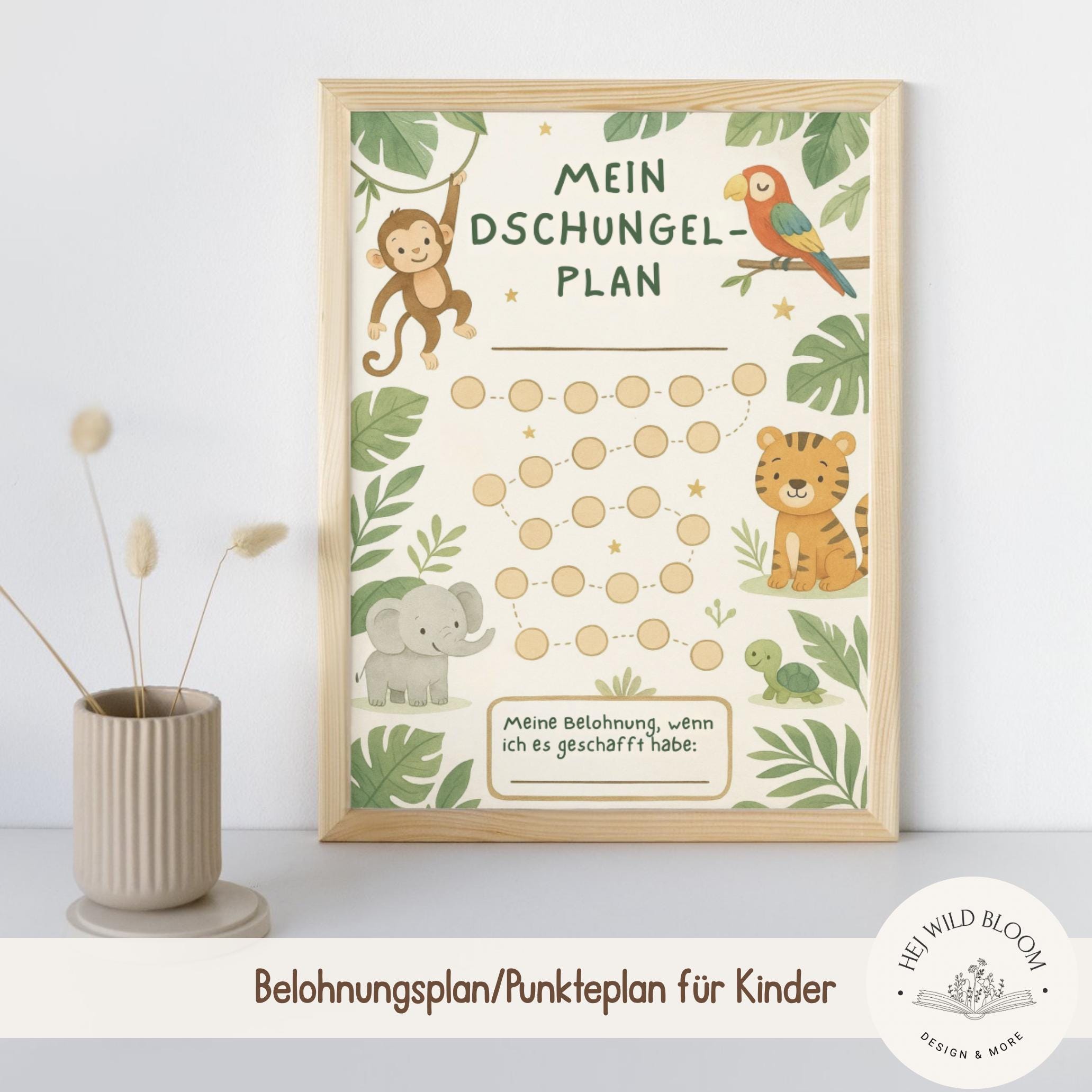 Printable Reward Chart for Kids – Points Plan, Token Plan – Printable ...